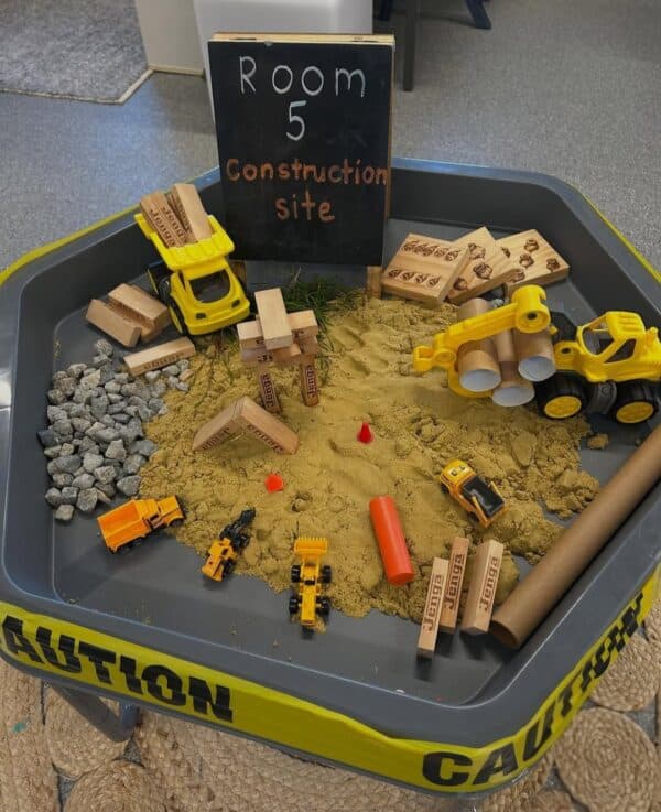 19 Tuff Tray Construction Ideas That Toddlers Will Love! - Bjarni Baby