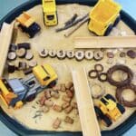 19 Tuff Tray Construction Ideas That Toddlers Will Love! - Bjarni Baby