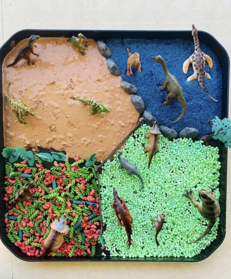 15 Creative Tuff Tray Dinosaur Ideas - Bjarni Baby