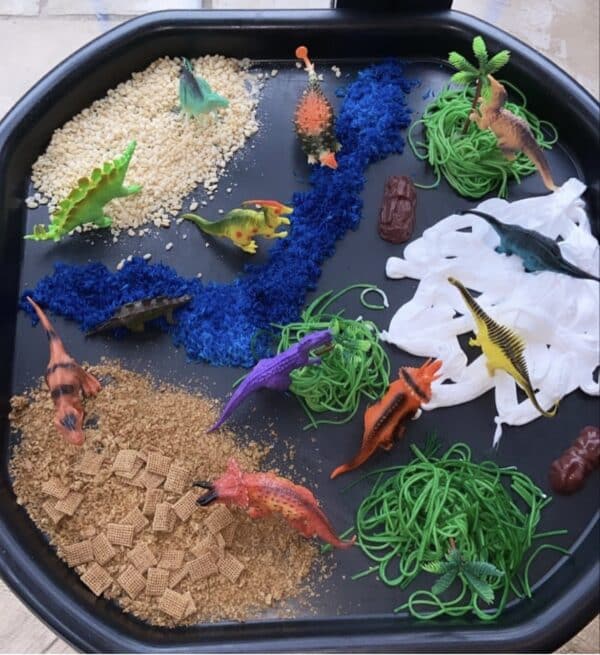 15 Creative Tuff Tray Dinosaur Ideas - Bjarni Baby