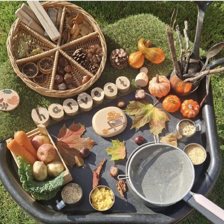 19 of The Best Harvest Tuff Tray Ideas For Toddlers - Bjarni Baby