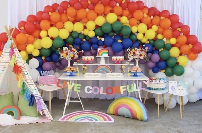 27 BEAUTIFUL Rainbow Themed Baby Shower Ideas To Try - Bjarni Baby