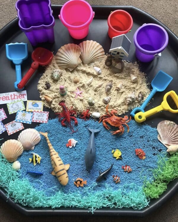 23 Gorgeous Summer Tuff Tray Ideas For Summer Fun - Bjarni Baby