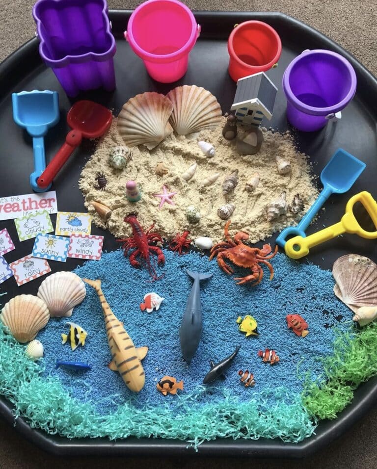 23 Gorgeous Summer Tuff Tray Ideas For Summer Fun - Bjarni Baby