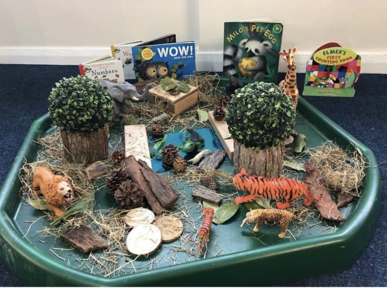 19 Jungle Inspired, Animal Themed Tuff Tray Ideas For Kids - Bjarni Baby