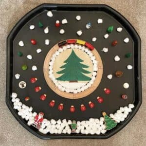 Fun and Festive Christmas Tuff Tray Ideas For Toddlers - Bjarni Baby
