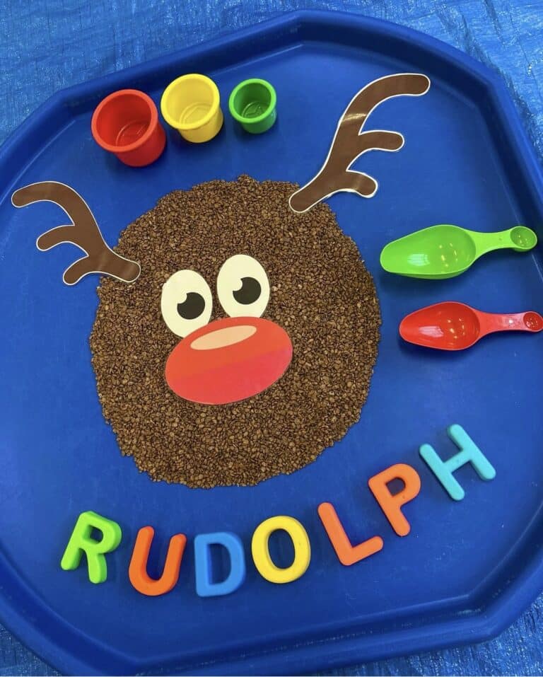 Fun and Festive Christmas Tuff Tray Ideas For Toddlers - Bjarni Baby