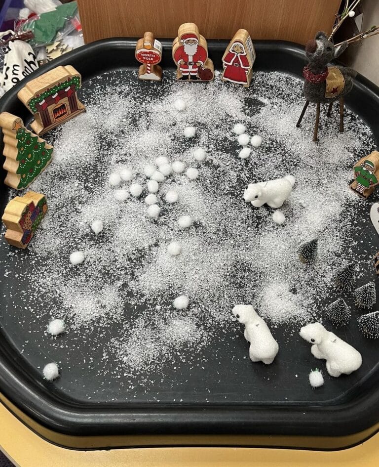 Fun and Festive Christmas Tuff Tray Ideas For Toddlers - Bjarni Baby