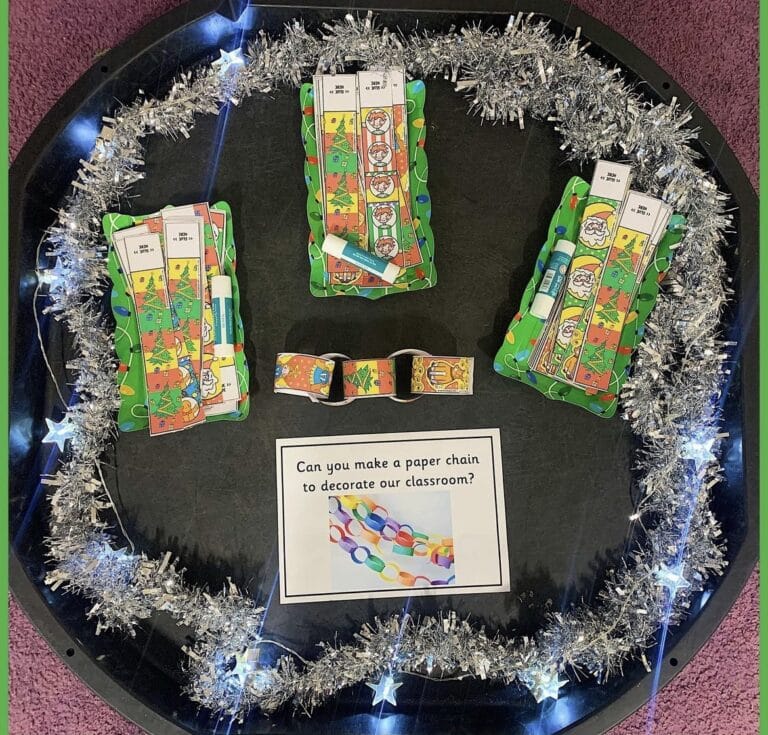 Fun and Festive Christmas Tuff Tray Ideas For Toddlers - Bjarni Baby