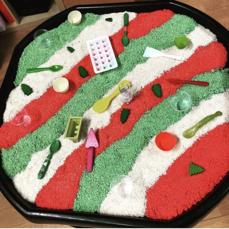 Fun and Festive Christmas Tuff Tray Ideas For Toddlers - Bjarni Baby