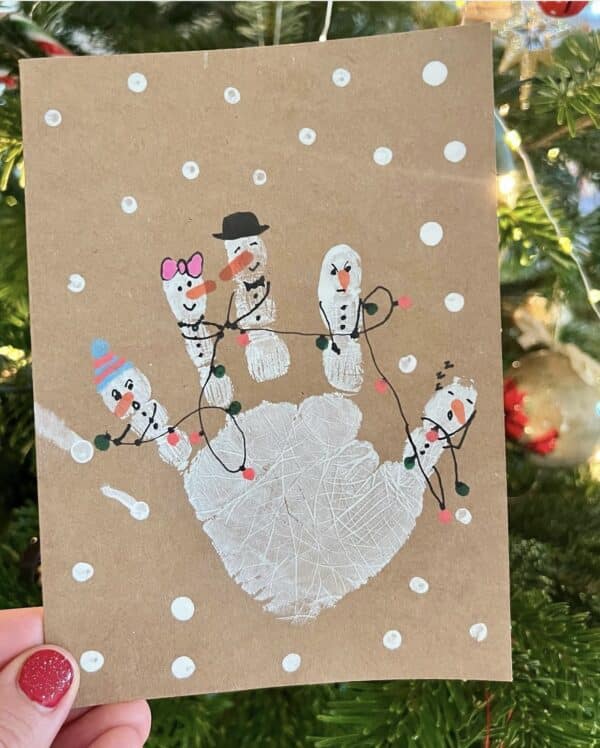19 Heart Warming Baby Christmas Handprint Crafts - Bjarni Baby